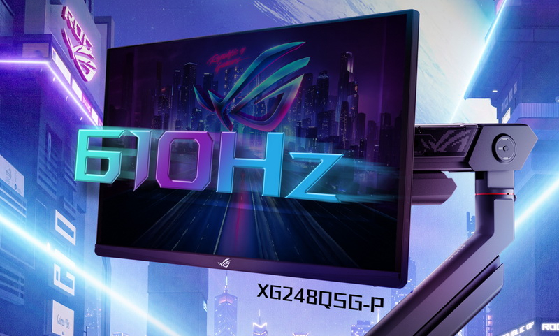 Asus представила первый в мире 610-Гц геймерский монитор — ROG XG248Q5G ...