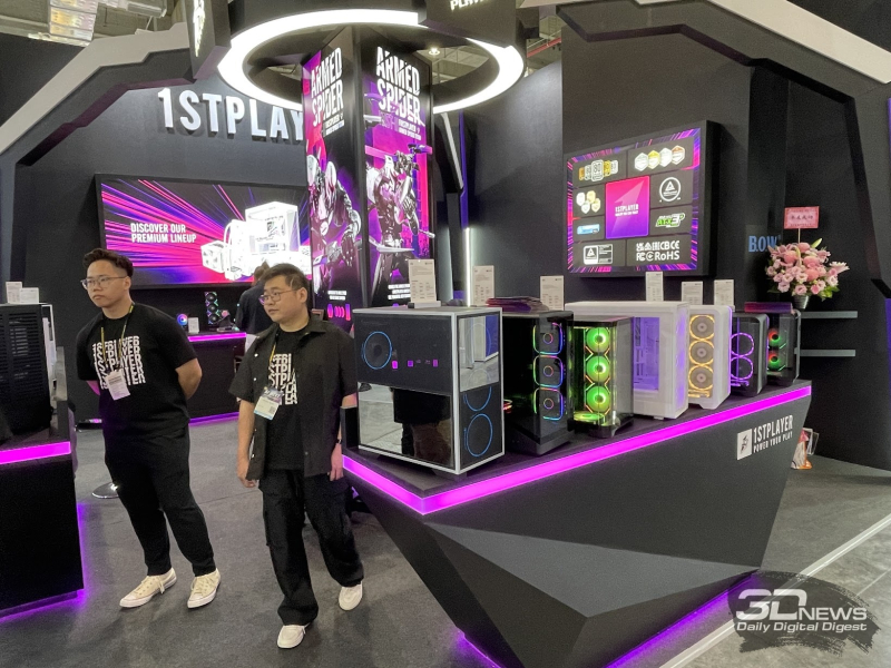 Репортаж со стенда 1STPLAYER на выставке Computex 2025: корпуса, кулеры и другие новинки