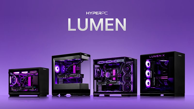 HYPERPC представила серию премиальных компьютеров Lumen для геймеров, ИИ-разработчиков и 3D ...