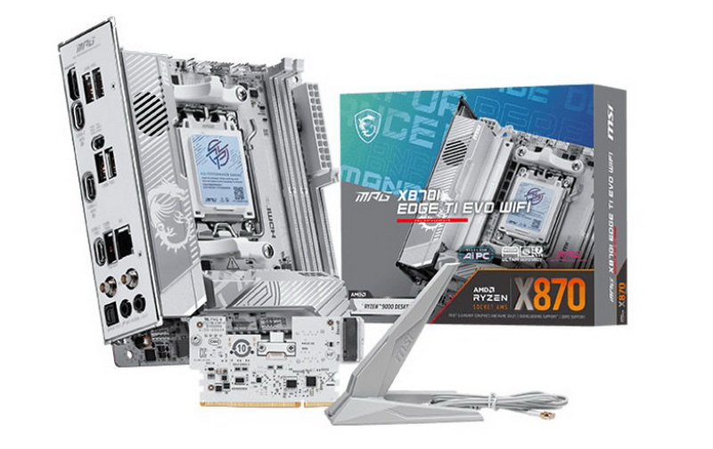 MSI представила компактную плату MPG X870I Edge Ti Evo WiFi для Ryzen ...