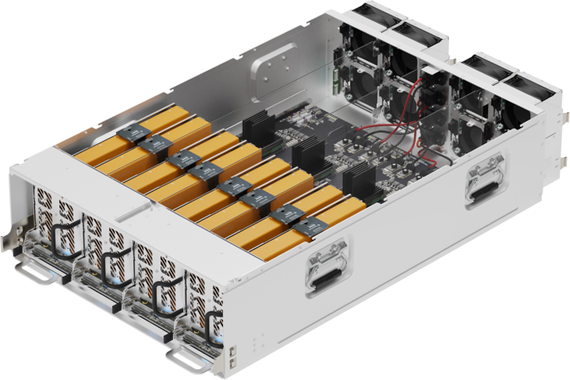 JBOG-массив OpenYard HG402 допускает установку восьми GPU